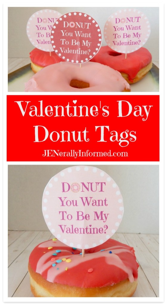 Donut Valentine's Day Printable Tags For Everyone! - Jenerally Informed