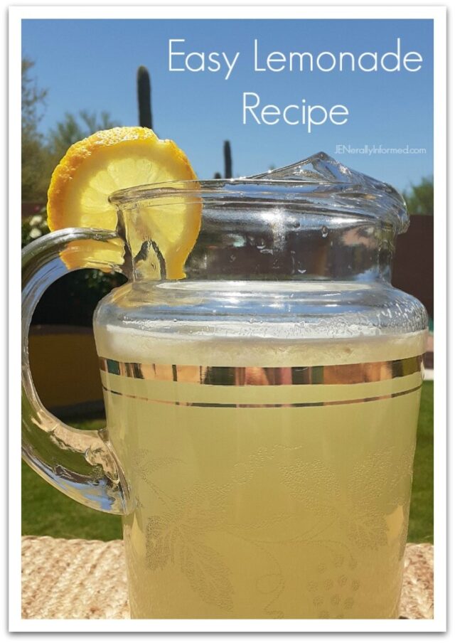 Easy Fresh Lemonade Recipe - Jenerally Informed