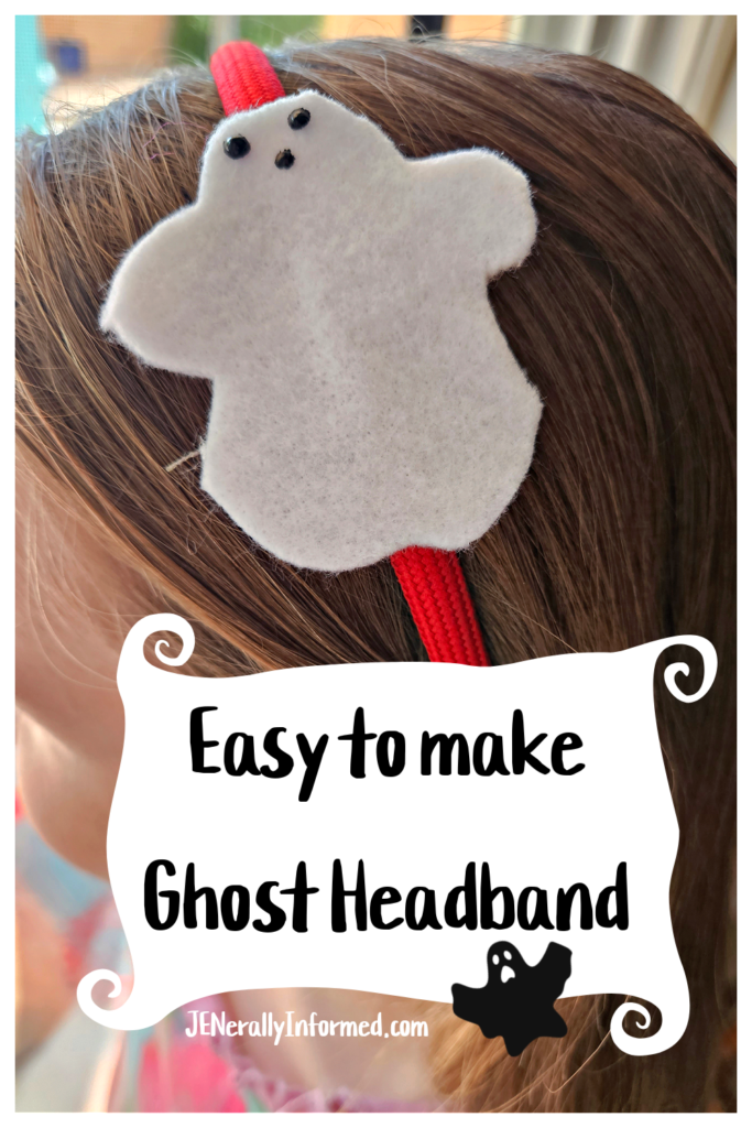 Easy to Make Ghost Headband - Jenerally Informed