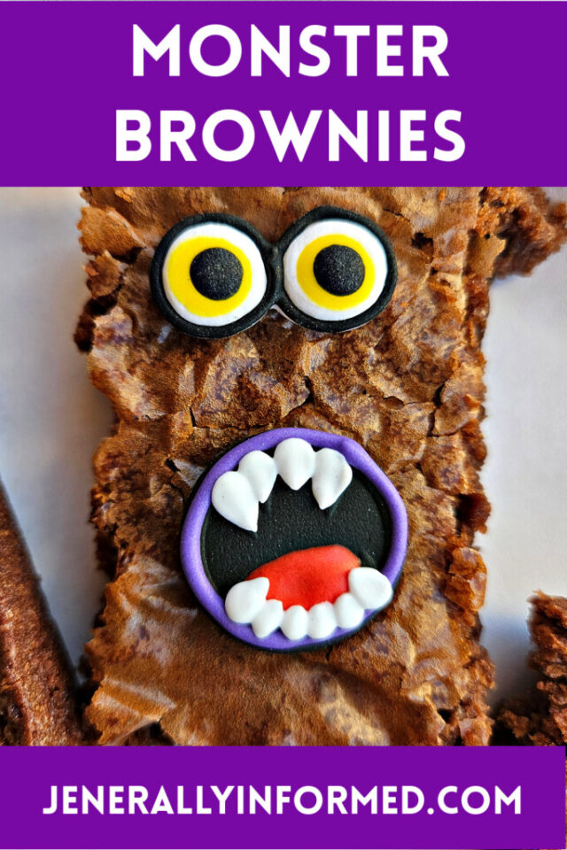 The Easiest Monster Brownies Ever - Jenerally Informed